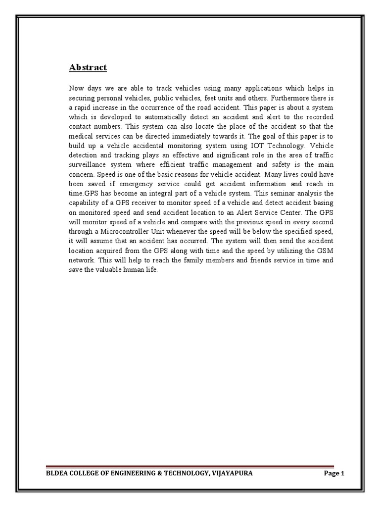 Car Accident Detection System Using Iot | PDF | Eclipse (Software ...