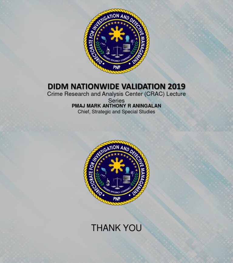 ID 2019-003 (Standard Encoding of Police Blotter Entry Number | PDF