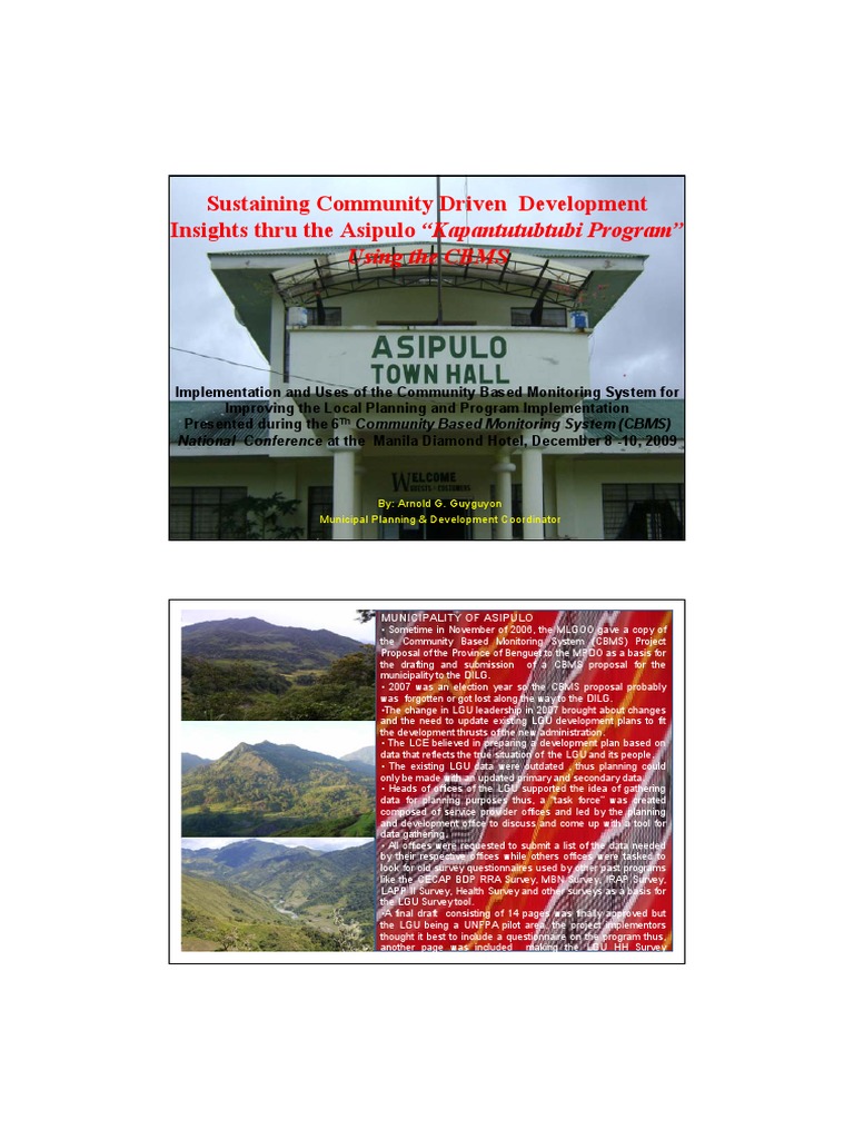 Asipulo CBMS | PDF