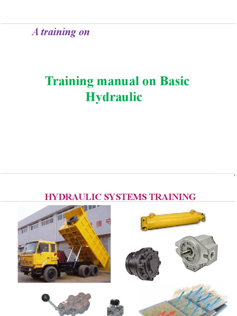 Basic Hydraulic Training Module | PDF | Pump | Electric Motor
