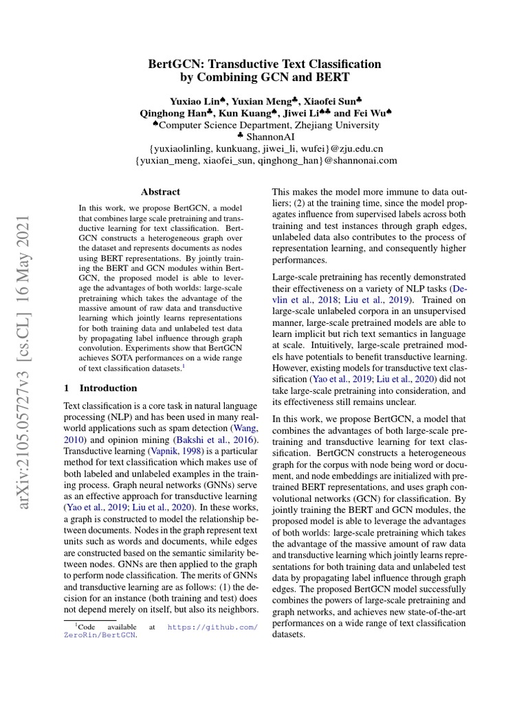 Combining the Powers of BERT and Graph Convolutional Networks for ...