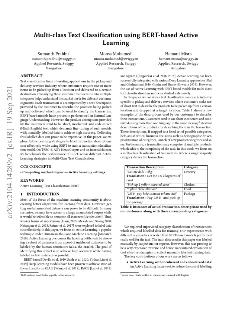 Multi-Class Text Classification | PDF | Statistical Classification ...