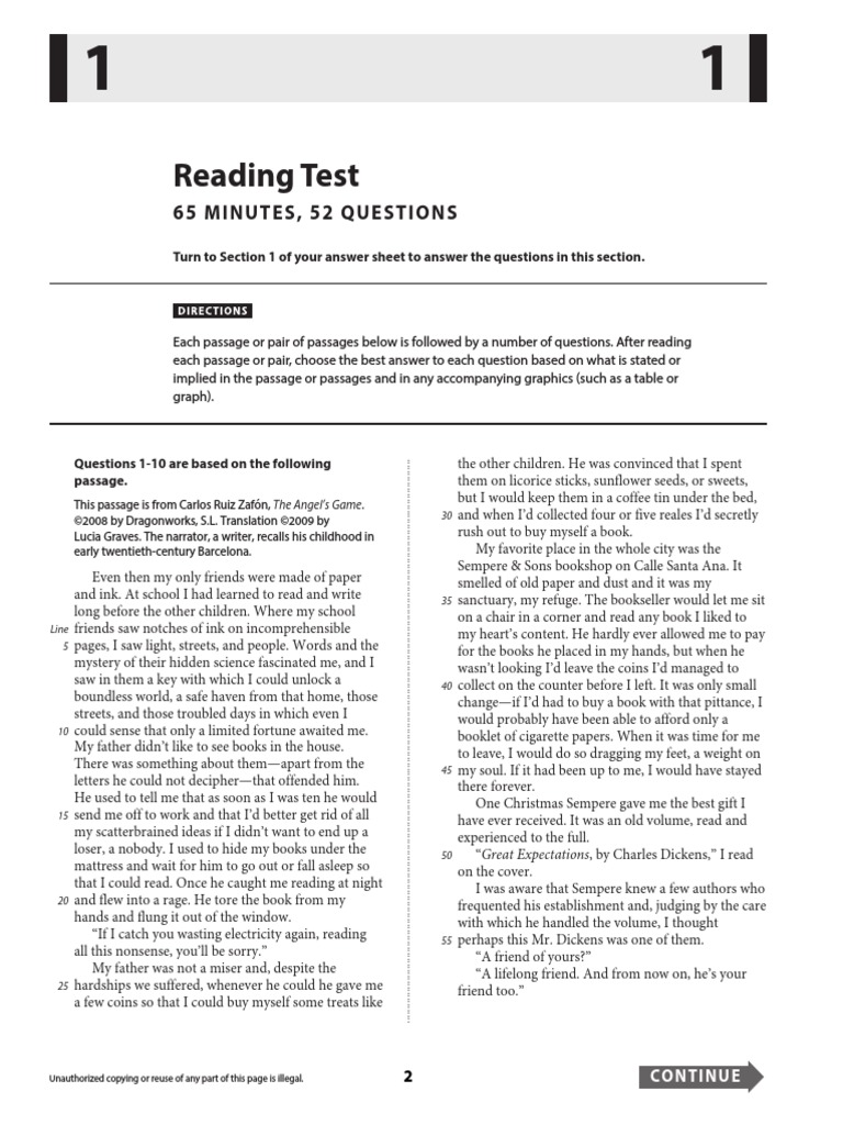 Reading Comprehension Test Guide | PDF | Charles Dickens | Experiment