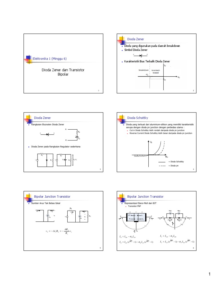 Dioda Zener Transistor Bipolar | PDF