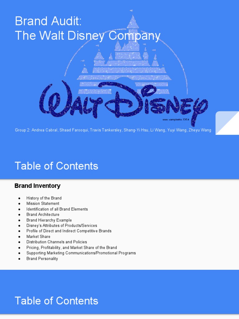 Brand Audit | PDF | Brand | The Walt Disney Company
