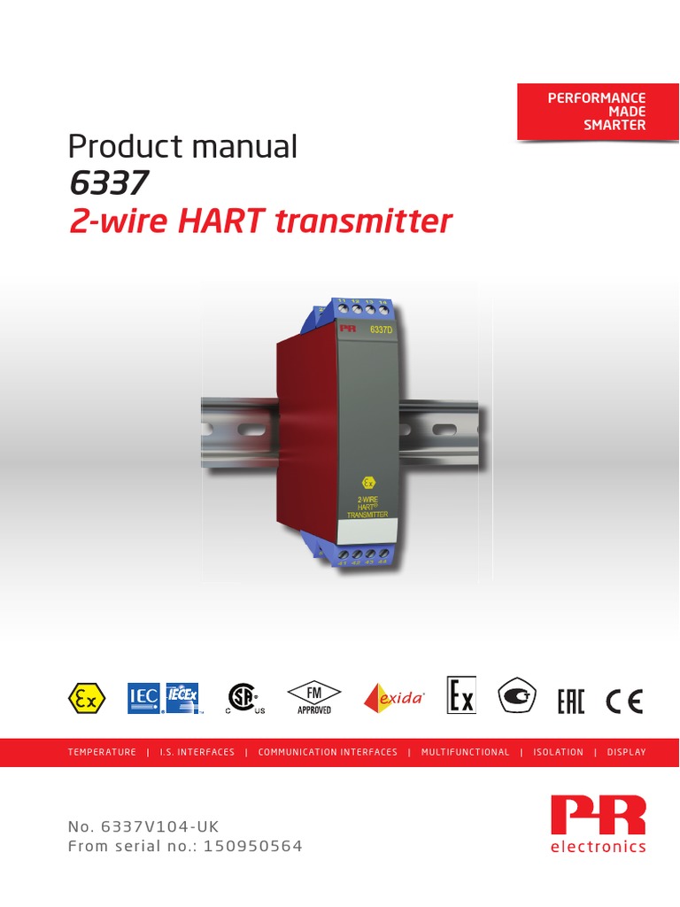 Product Manual: 2-Wire HART Transmitter | PDF | Computer Science ...