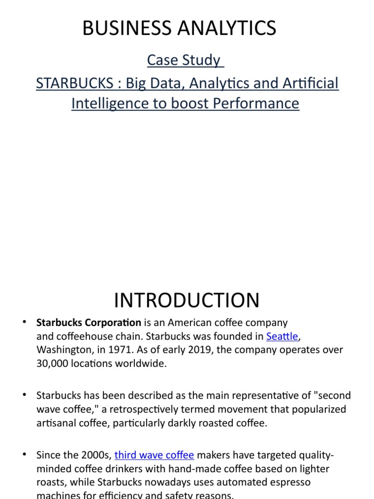 Leveraging Data and AI: How Starbucks Uses Business Analytics to ...