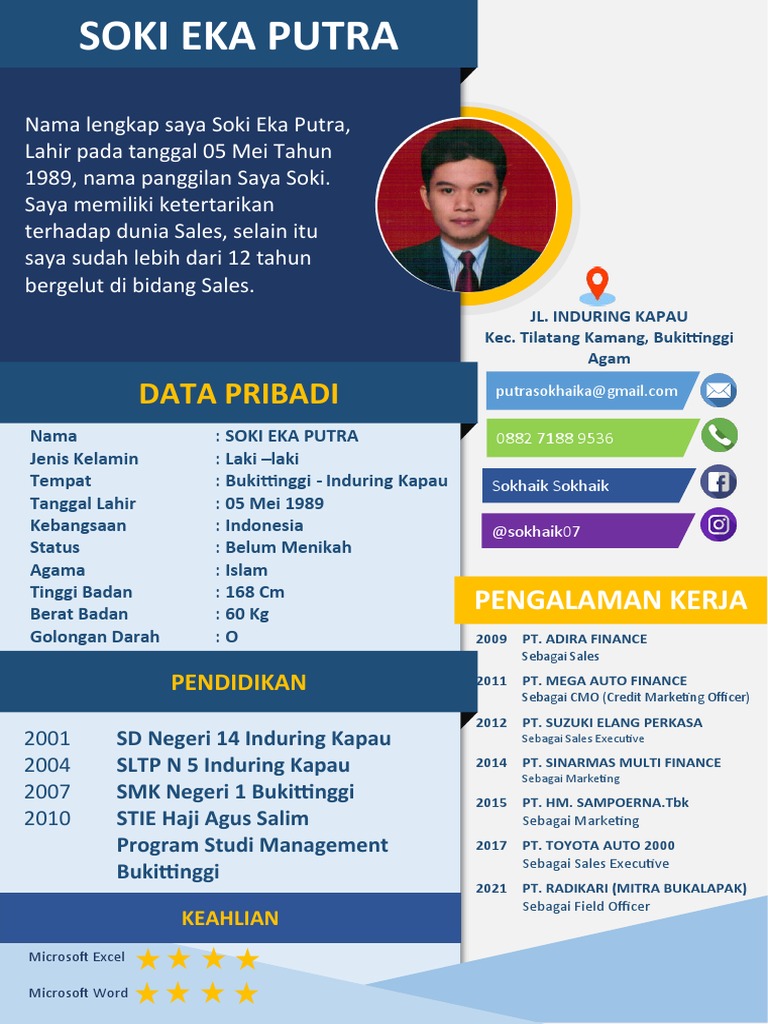 Contoh CV 2 | PDF