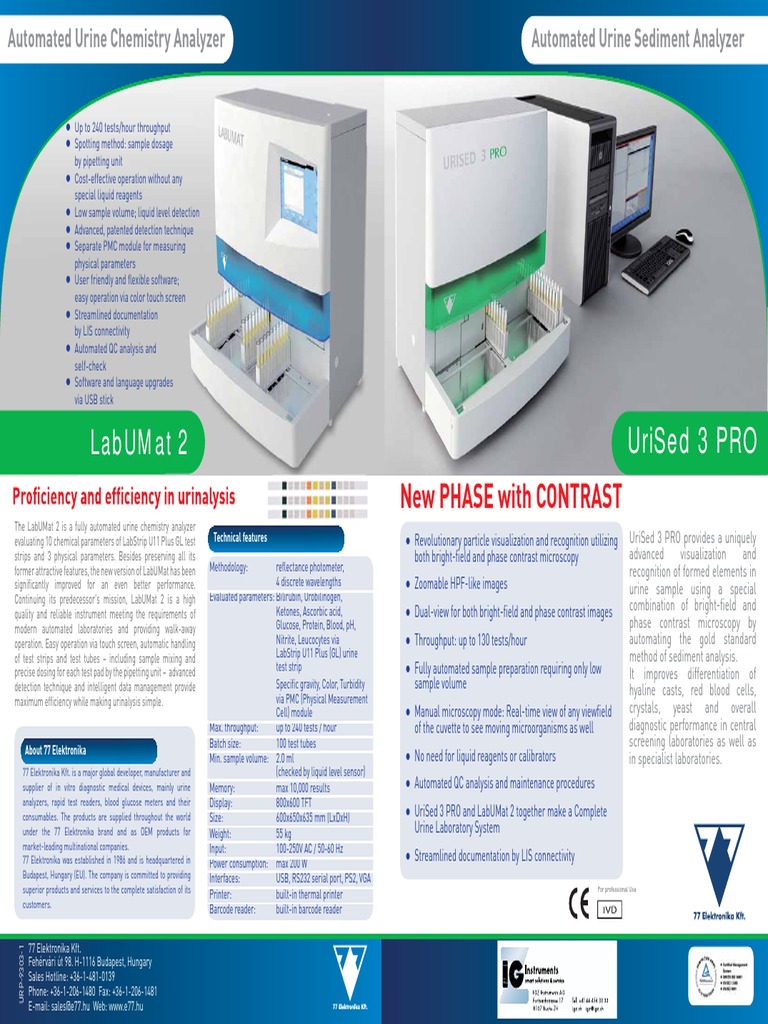 LabUMat 2 & UriSed 3 PRO: A Complete Urine Laboratory System Utilizing ...
