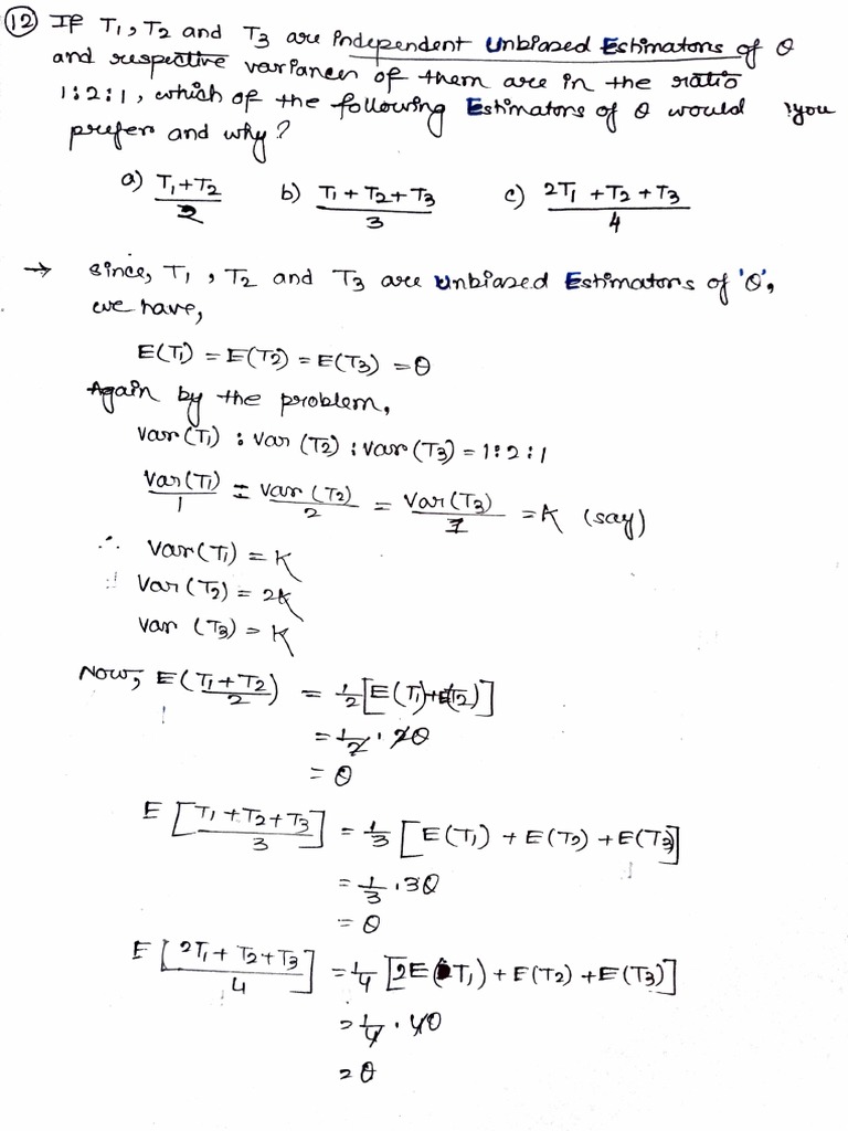 Statistical Inference Class 4 Notes | PDF