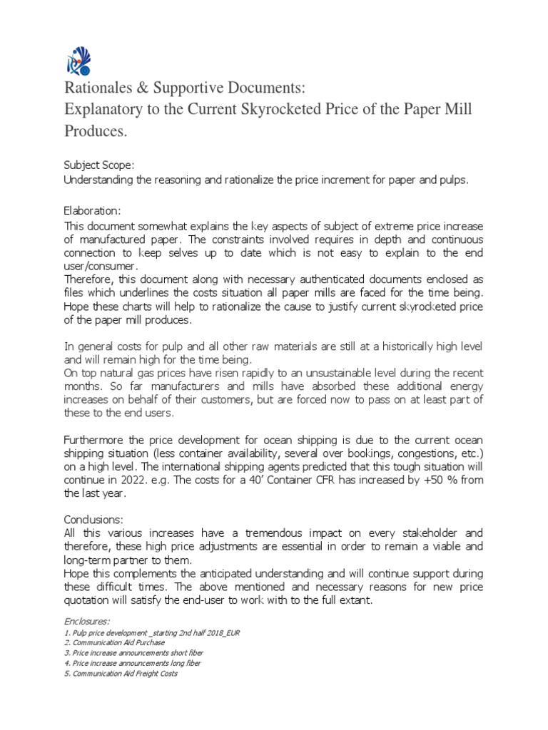 Paper Price Surge: Causes Explained | PDF | Prices | Paper