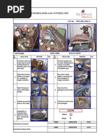Gas Cutting Set Checklist | PDF | Manufactured Goods | Gases