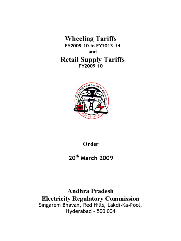 WHeeling Charges of APSPDCL, APCPDCL, APNPDCL, APEPDCL | PDF | Cost Of ...