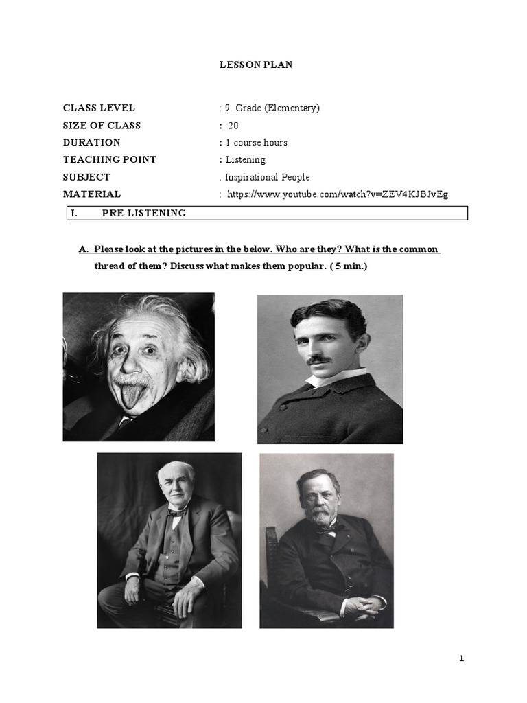 Listening Lesson Plan 2 | PDF