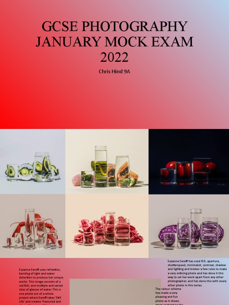 Gcse Photography January Mock Exam 2022 | PDF | Film Speed | Artistic ...
