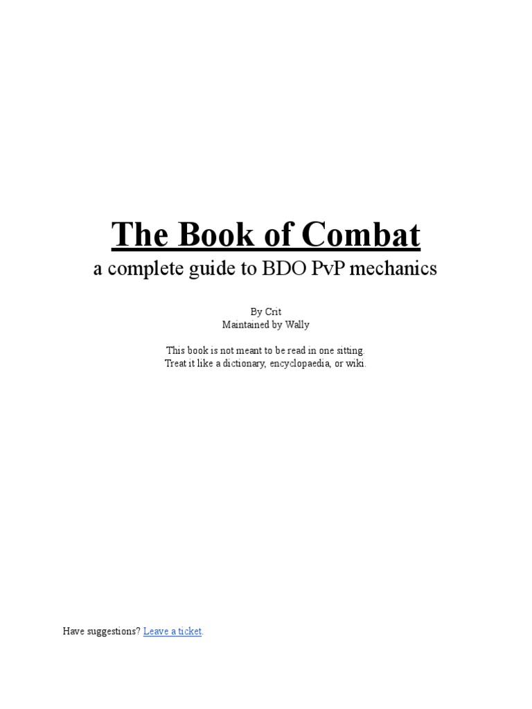 The Book of Combat | PDF | The Art Of War