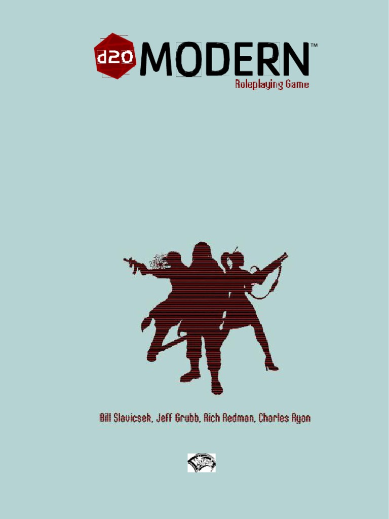 D20 Modern - Wizards of The Coast - Core Rulebook - D20 Modern | PDF ...