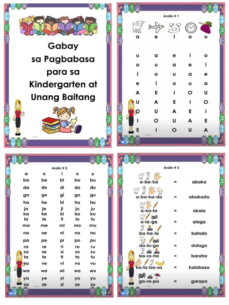 Abakada Unang Hakbang Sa Pagbasa Book Unang Hakbang Sa Pagbasa: Tulong