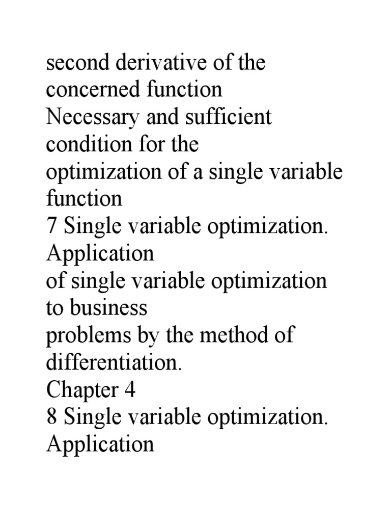 Optimization Techniques in Business: A Guide to Single and ...