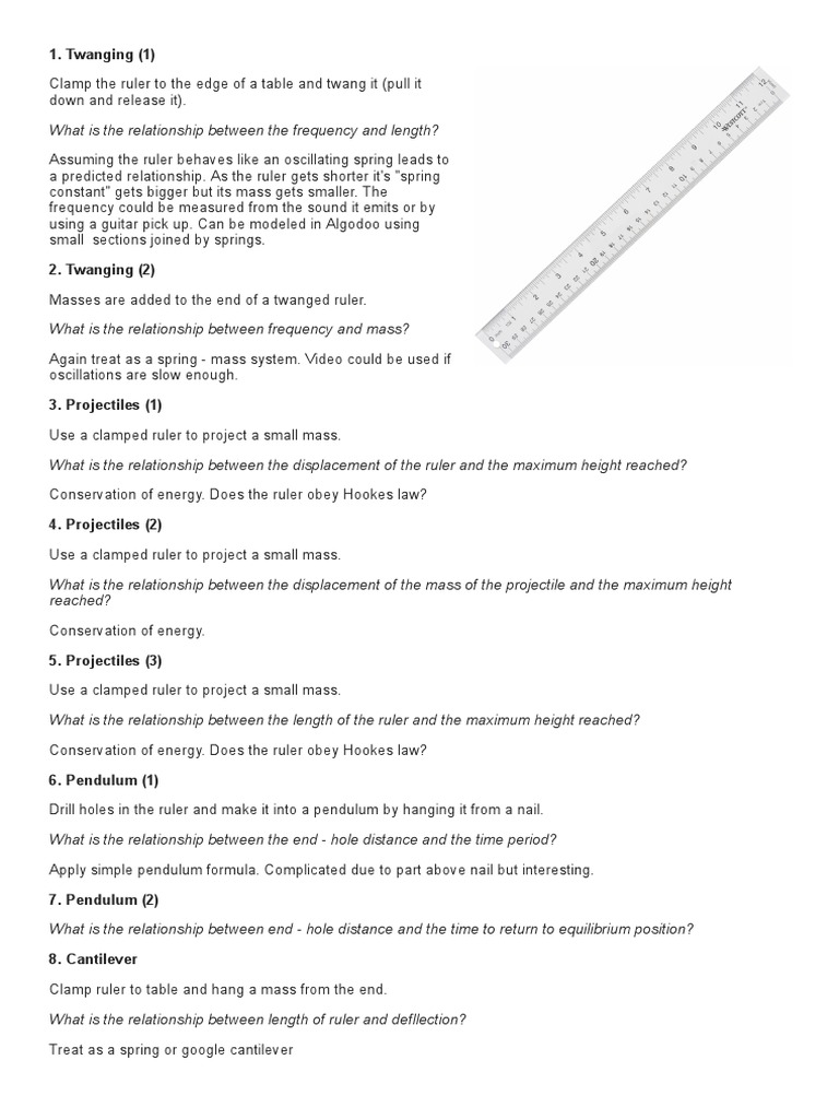 Ideas Using Ruler | PDF