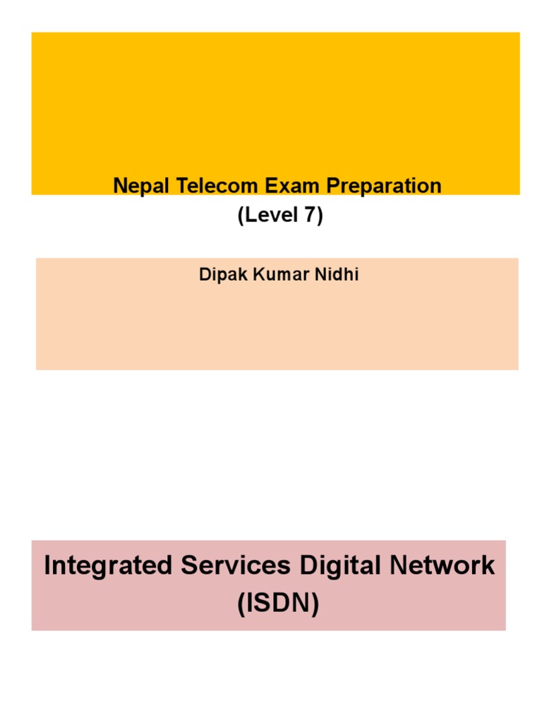 Isdn, B Isdn | PDF | Computer Network | Osi Model