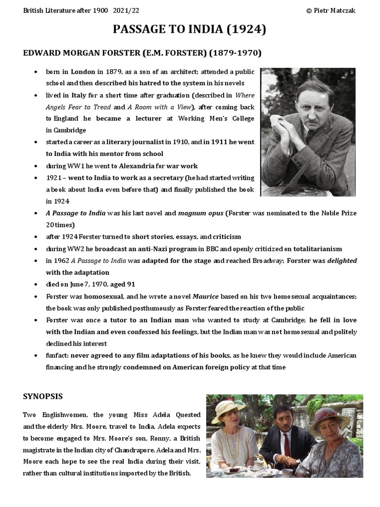 03.passage To India | PDF | E. M. Forster