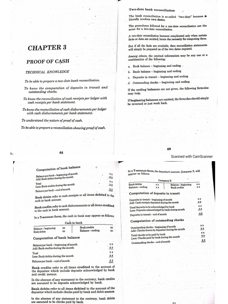 Proof of Cash | PDF