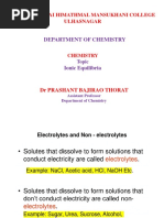Ionic Equilibria Class 12th Chemistry Notes | PDF | Acid | Dissociation ...