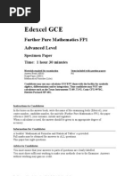 IAL Edexcel Maths Formula Booklet | PDF