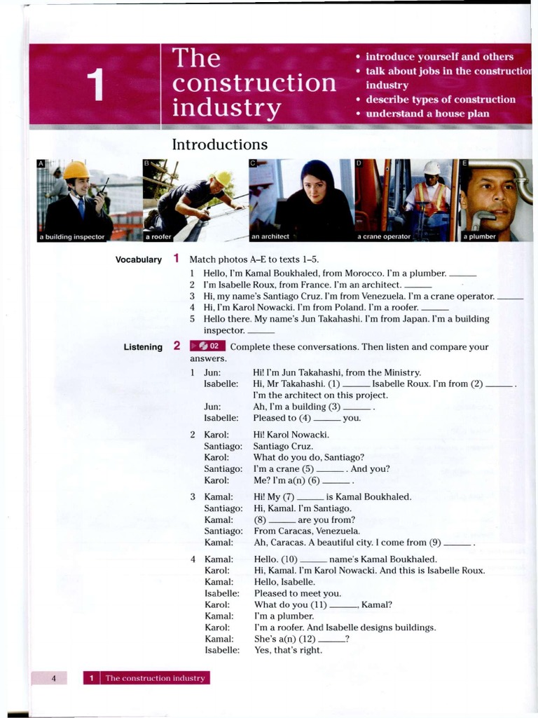 English for Construction Basics | PDF | Linguistics | Human Communication