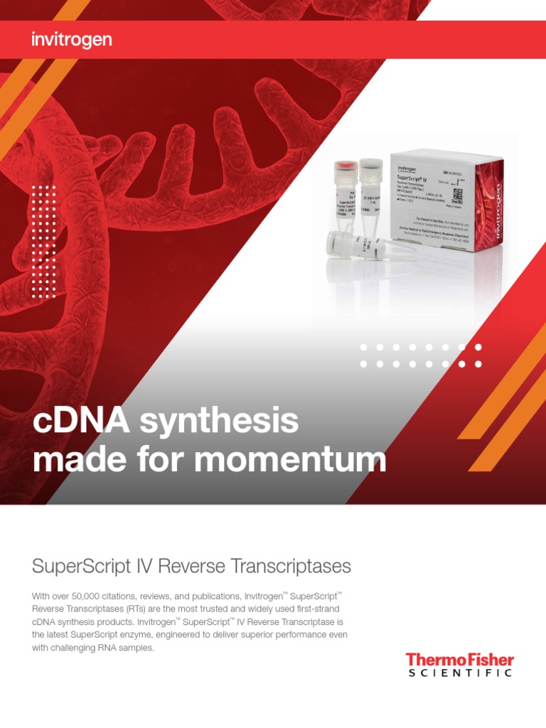 Cdna Synthesis Made For Momentum: Superscript Iv Reverse Transcriptases | PDF | Reverse ...