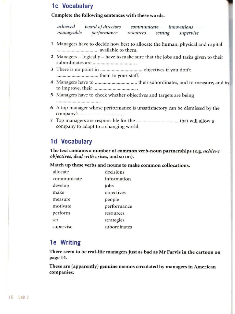 English For Business Studies MANAGEMENT EBS - Copie | PDF