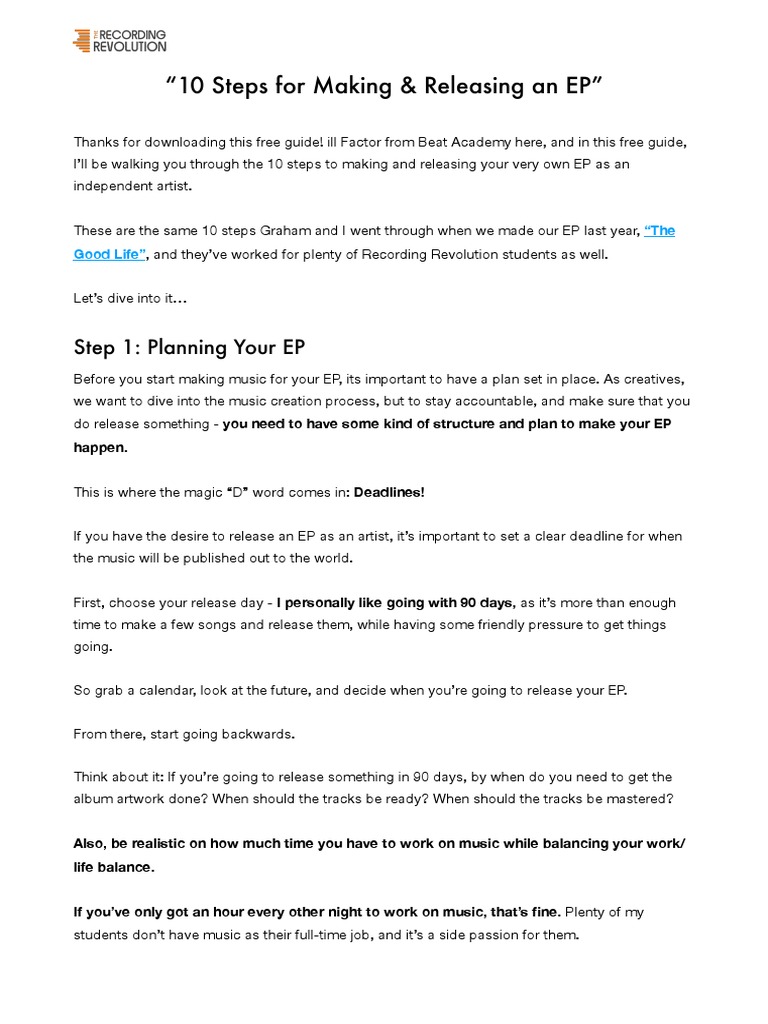 OpeFUyWRRI2Q8fR3IAgg Recording Revolution - 10 Steps For Making ...