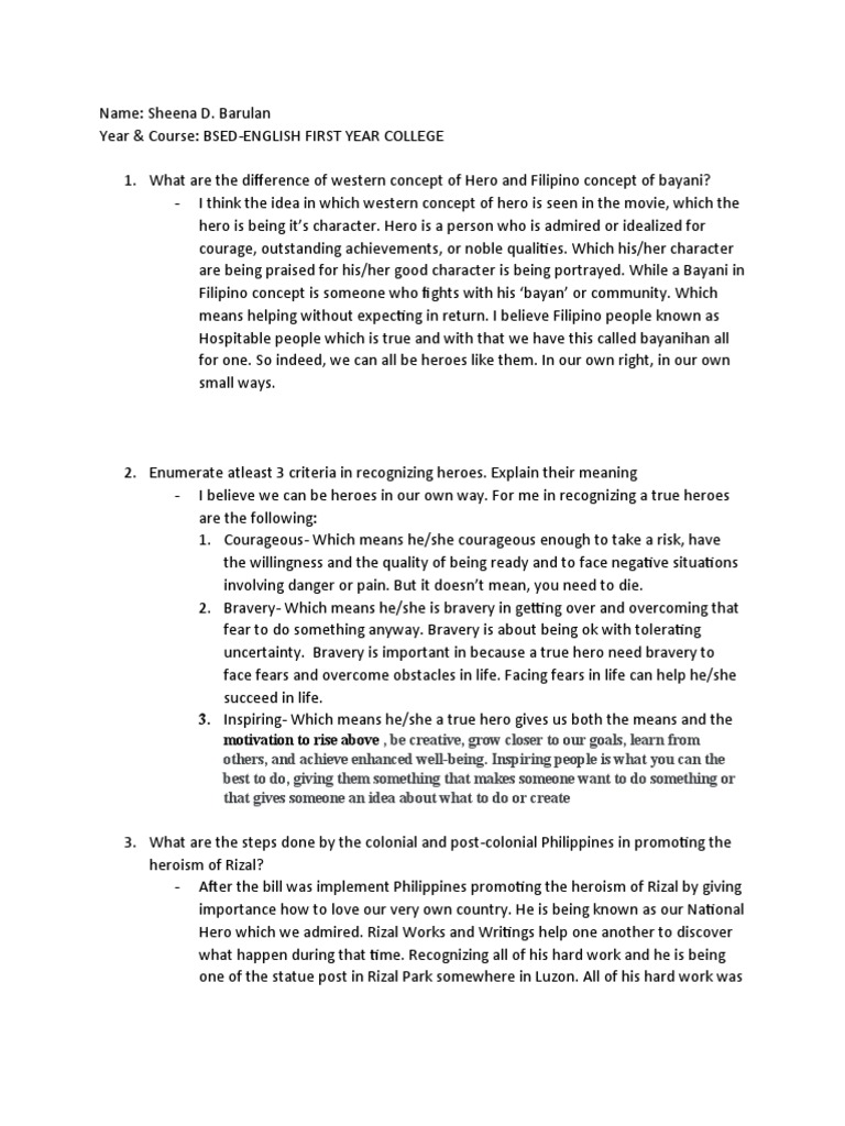 Memory Test 2 | PDF | Courage | Hero