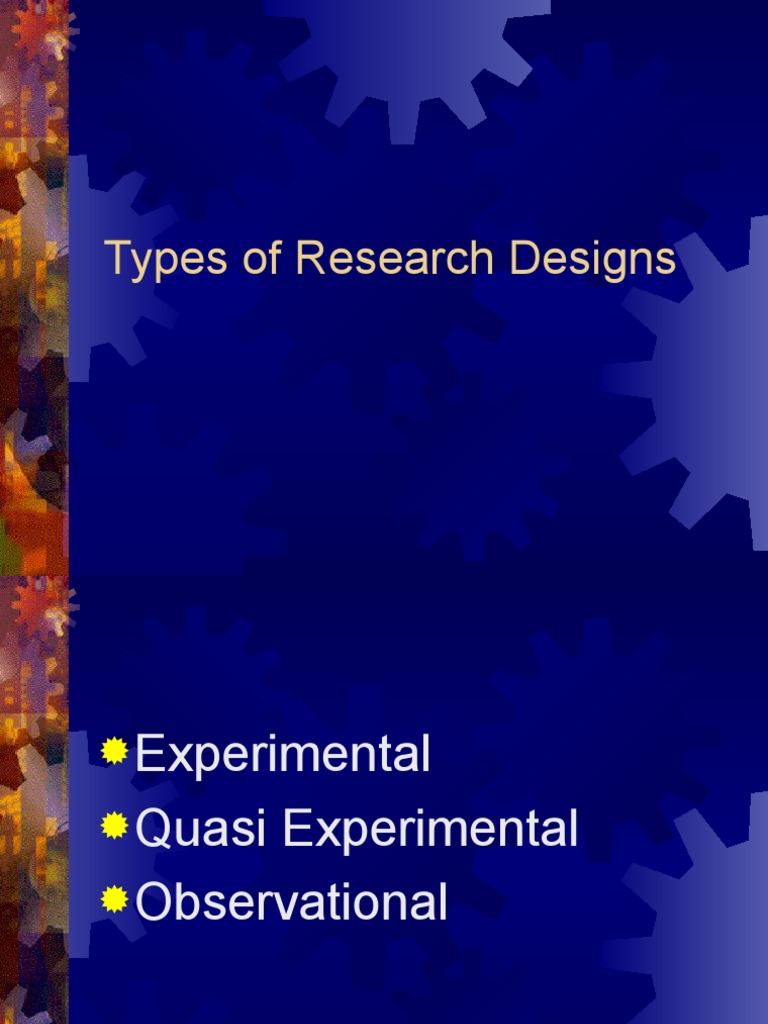 Types of Research Designs | PDF