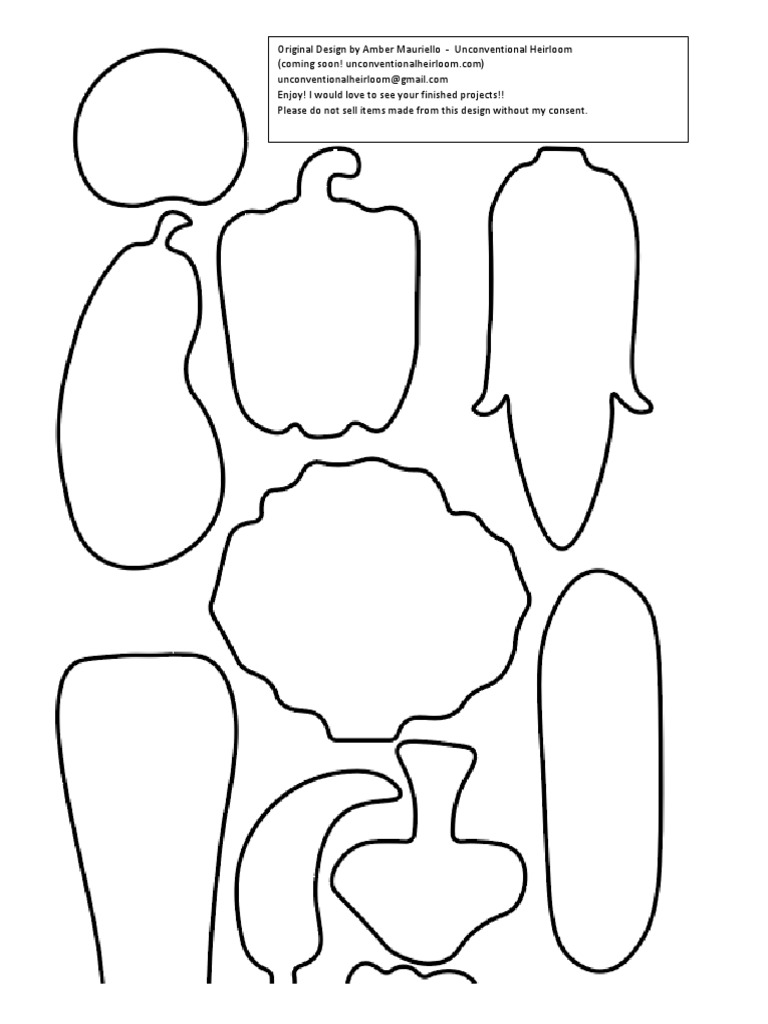 Vegetable Template | PDF