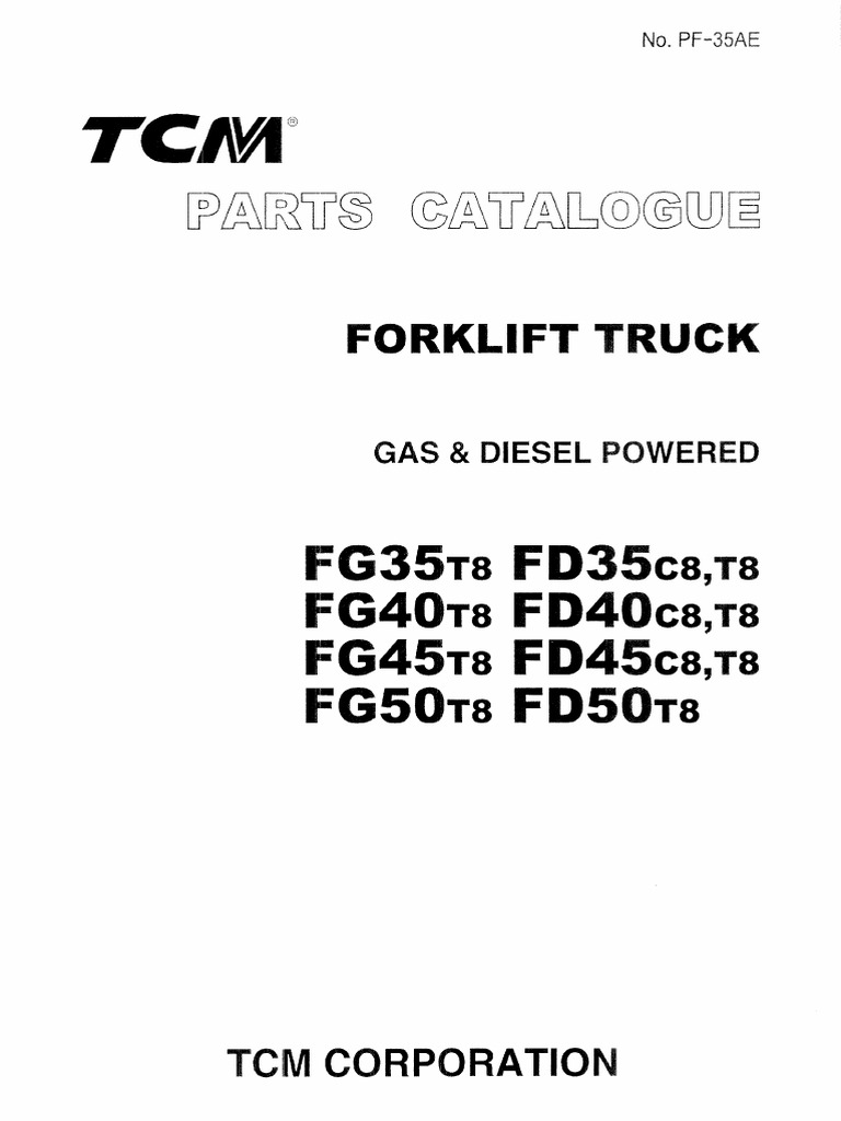 TCM - Parts Catalogue FG FD35 - 50C8T8 | PDF
