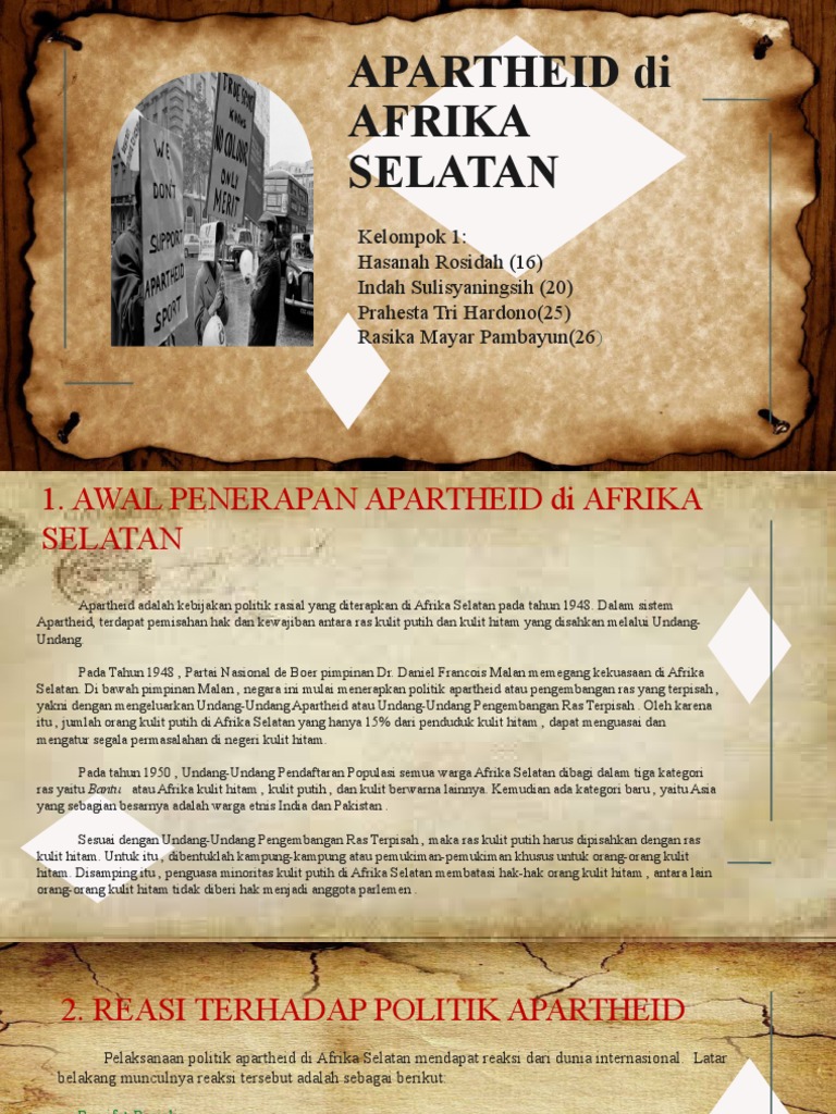 Apartheid Di Afrika Selatan | PDF