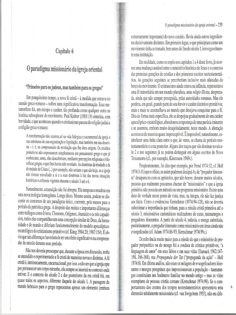 Cap6 ParadigmaMissionarioIgrejaOriental | PDF