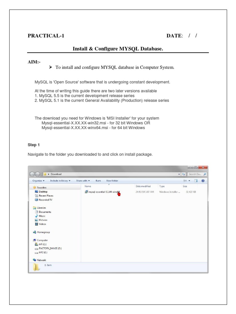 MySQL Installation Guide and Steps | PDF | My Sql | Superuser