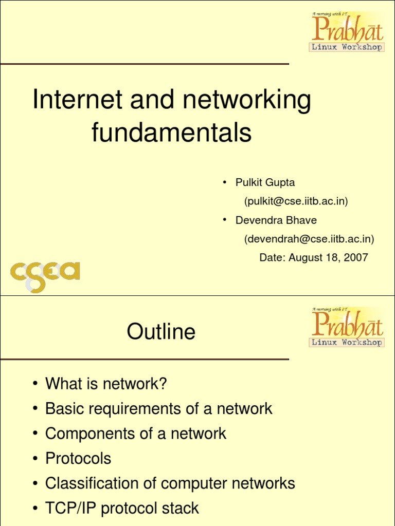 Internet and Networking Fundamentals | PDF | Internet Protocol Suite ...