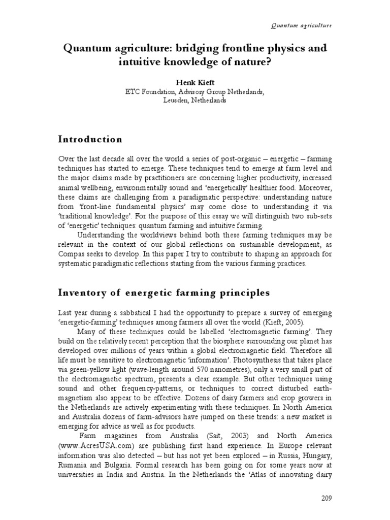 Electro Agriculture | PDF | Electromagnetic Radiation | Agriculture