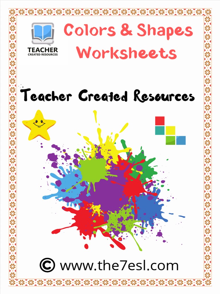 Colors - Shapes Worksheets Copyright | PDF