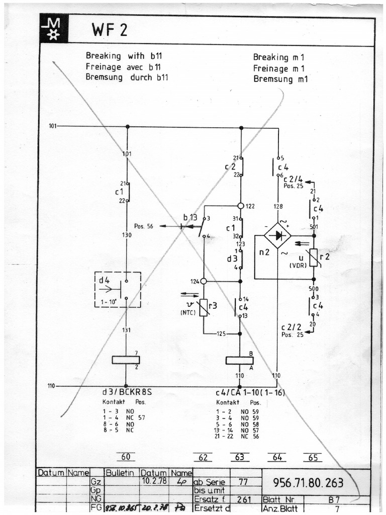 Mikron WF2 Stromlaufplan B7 | PDF