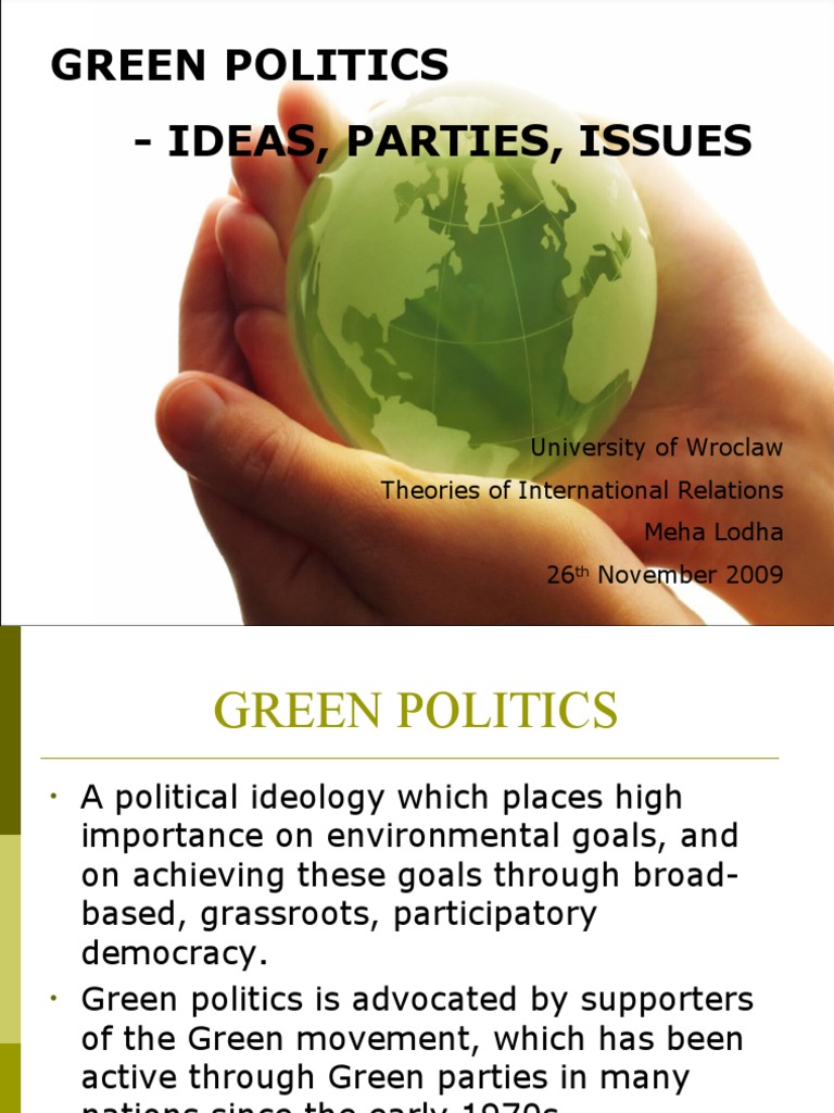 Understanding Green Politics and Ideology | PDF | Green Politics ...