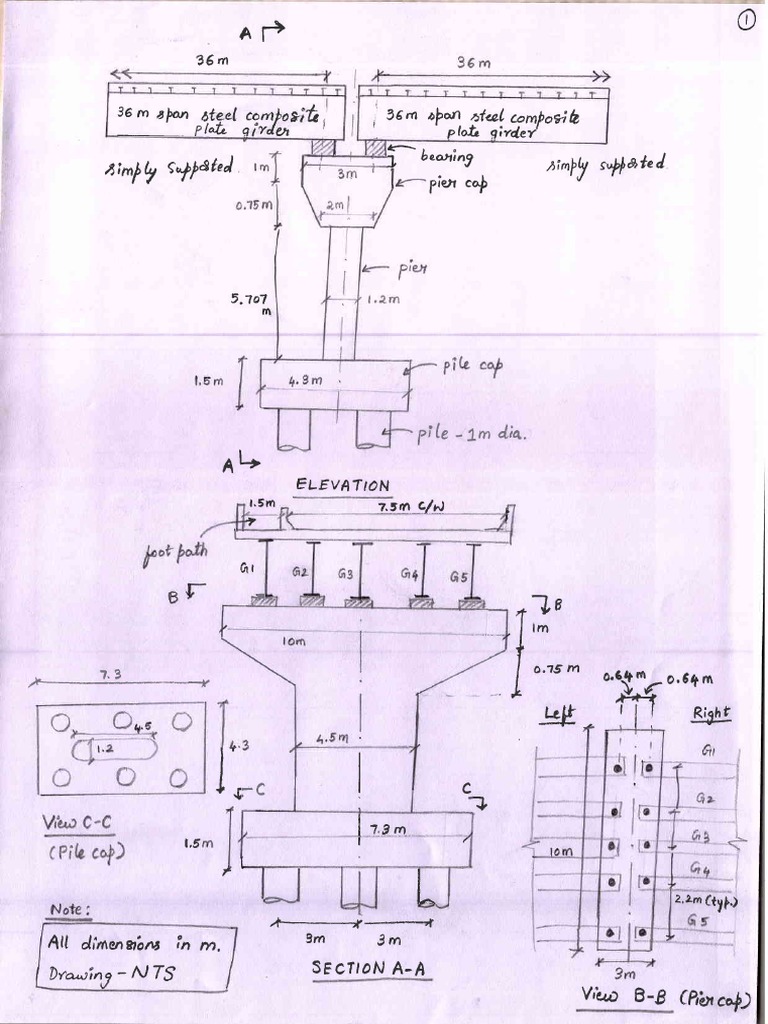 Substructure Load Calculation-Manual Calc | PDF