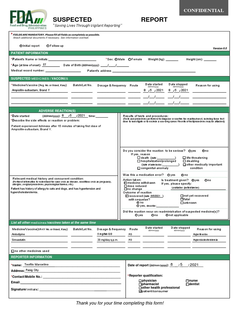 Suspected Side Effects | PDF | Adverse Effect | Food And Drug ...