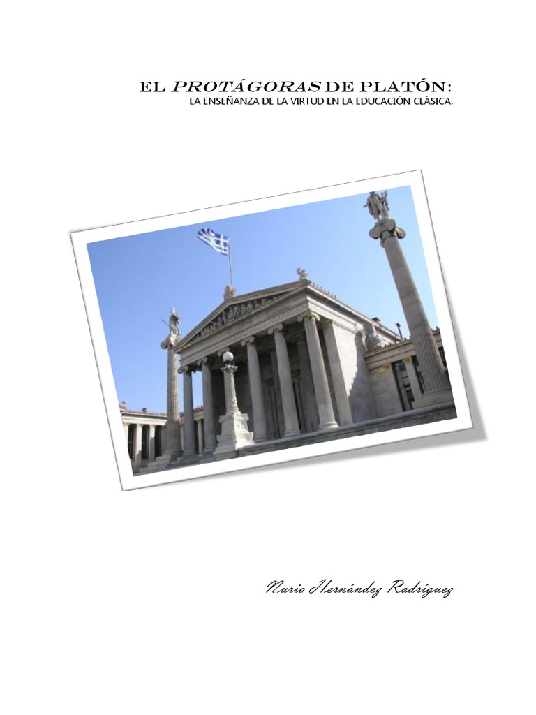 El Protágoras de Platón ... | PDF | Platón | Cicerón