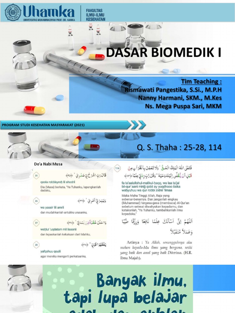 Dasar Biomedik I: Kurikulum dan Pembelajaran | PDF