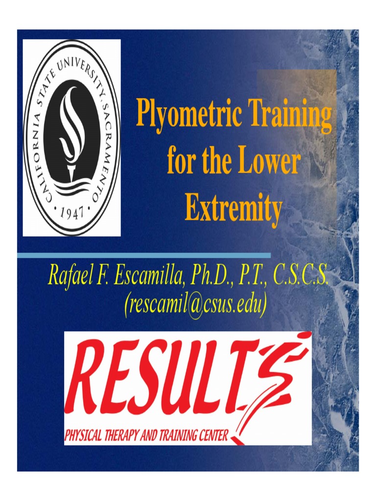 Plyometric Training for Lower Extremity | PDF | Strength Training | Hobbies
